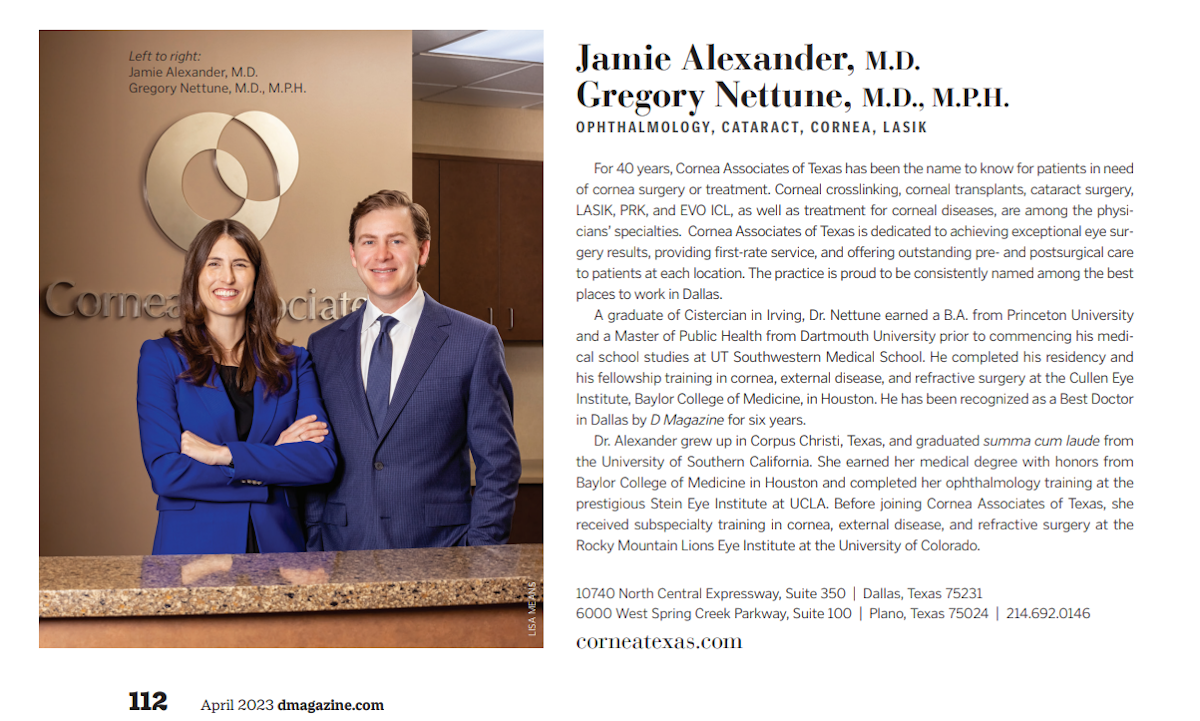 Dr. Jamie Alexander | Ophthalmologist Dallas | Cornea Associates of Texas